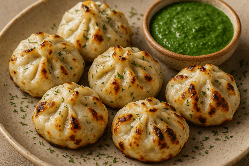 Afghani Chicken Momos - Hungry Q Frozen Foods