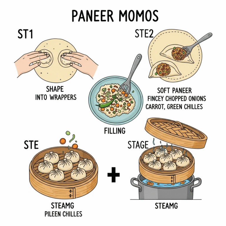 Calories in 1 Plate Paneer Momos - Hungry Q Frozen Foods