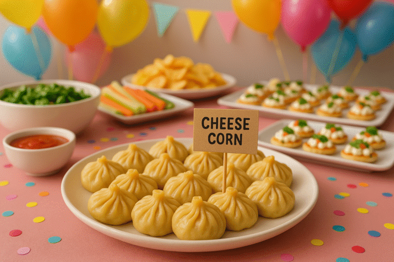 Cheese Corn Momos Recipe – Hungry Q Frozen Foods