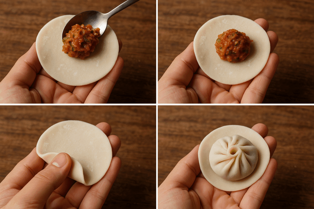 Chicken Cheese Momo Recipe - Hungry Q Frozen Foods