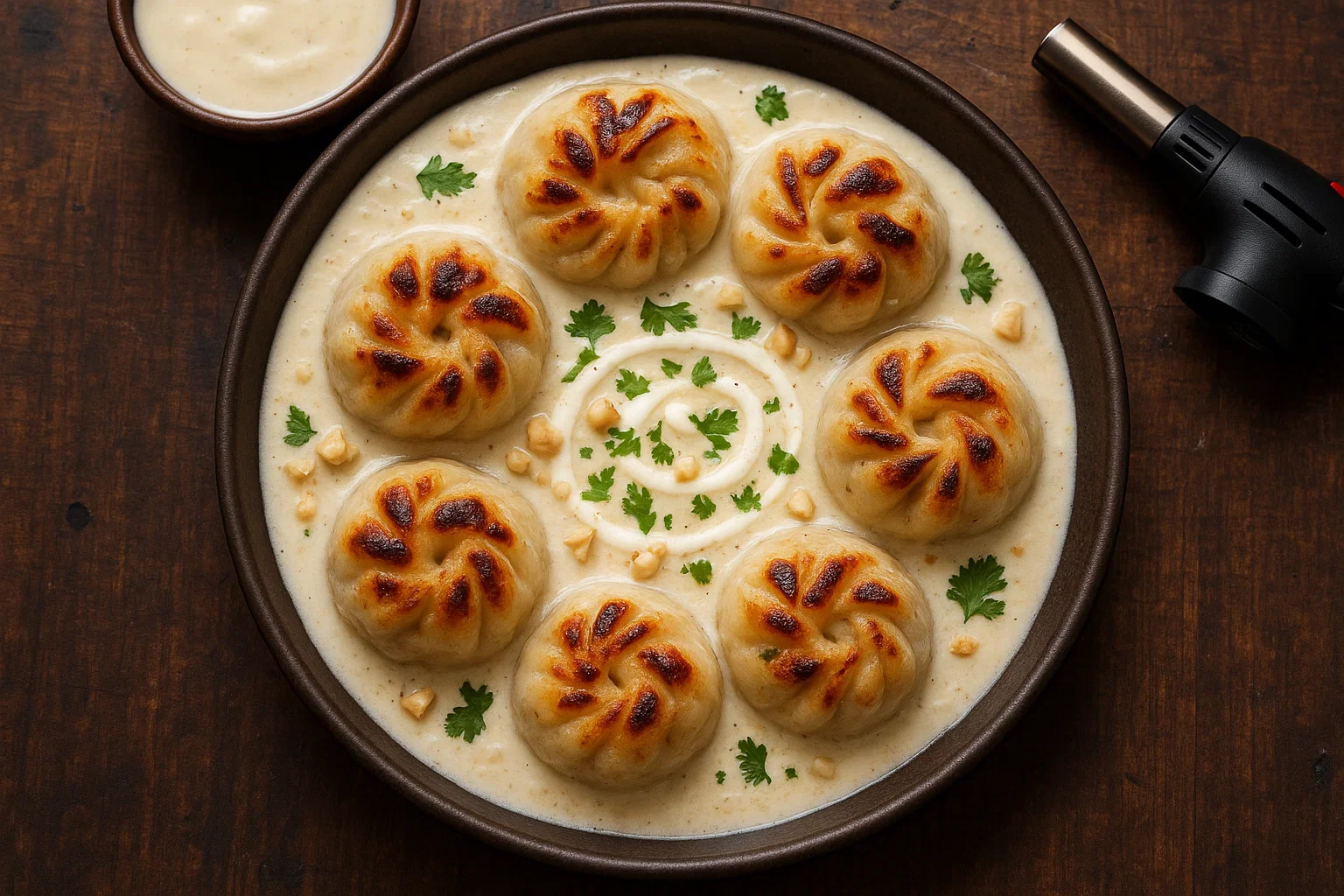 How to Make Paneer Afghani Momos with White‑Gravy Marinade – Hungry Q ...