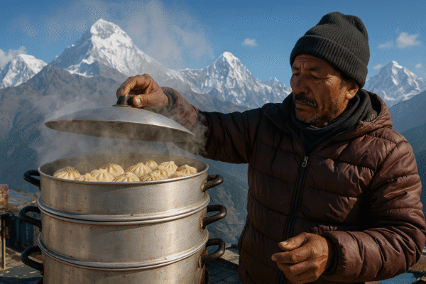 Veg Himalayan Steam Momo - Hungry Q Frozen Foods
