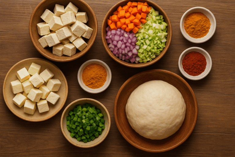Veg Momo Stuffing Recipe - Hungry Q Frozen Foods